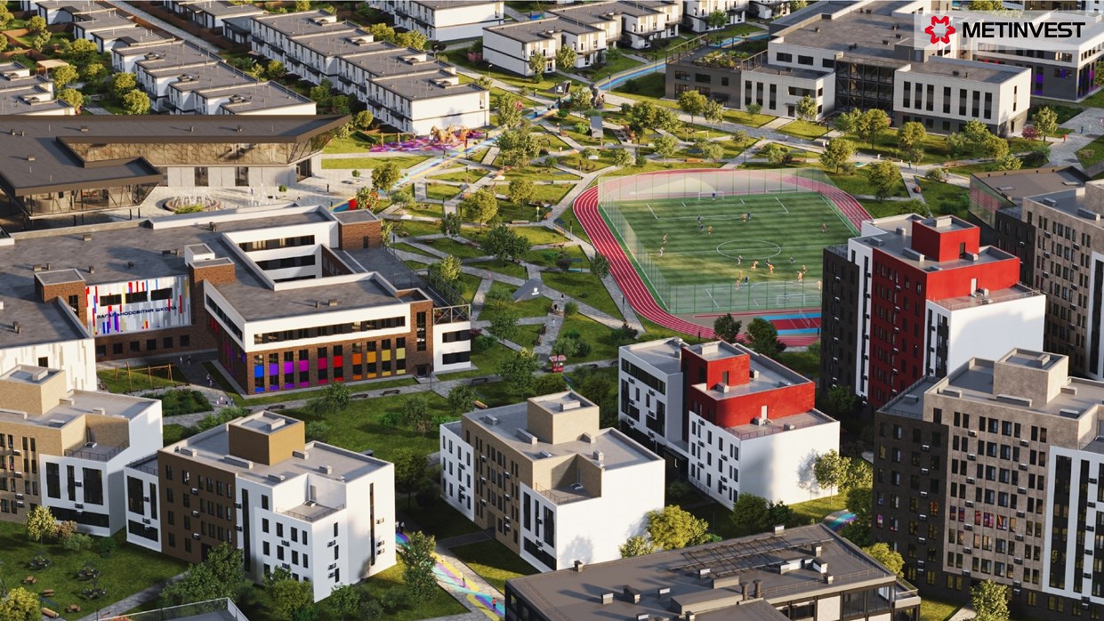 «Сталевий Бахмут»: Метінвест представив проект оновленого мікрорайону ...